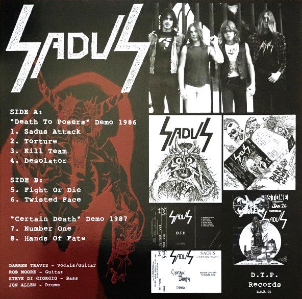 SADUS | twisted face – the demos 1986-1987 | LP – Scarecrow Records